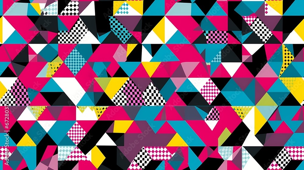 triangular fantasy: abstract wallpaper design, tiled, perfect as a ...