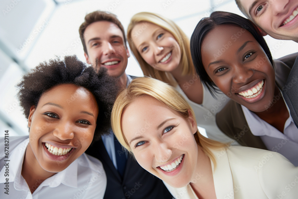 Happy Employees From Different Backgrounds and Races Celebrating ...