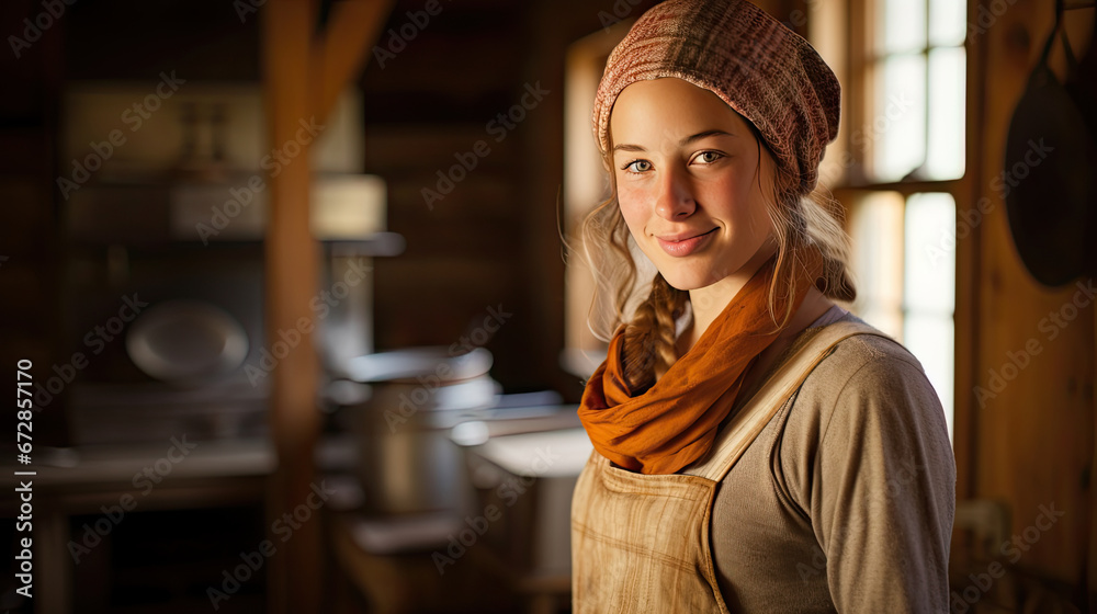 Young and Beautiful Woman Chooses the Homesteader's Life with a ...