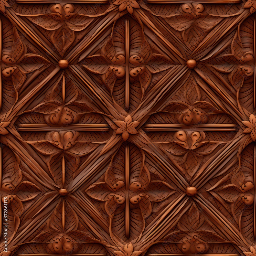 3D wood carving pattern with a blend of classic Victorian and modern ...