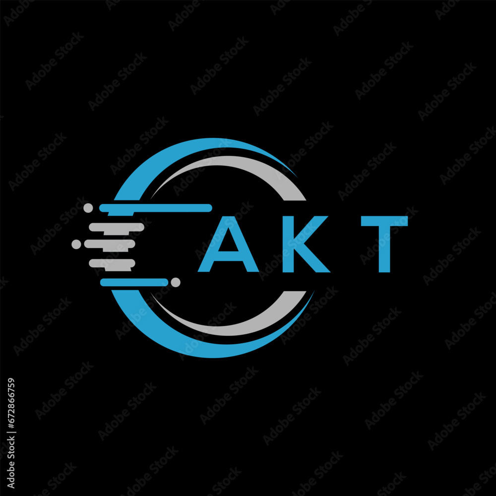 AKT letter logo abstract design. AKT unique design, AKT letter logo ...