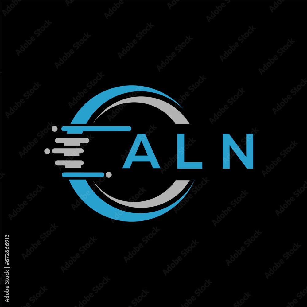 ALN letter logo abstract design. ALN unique design, ALN letter logo ...
