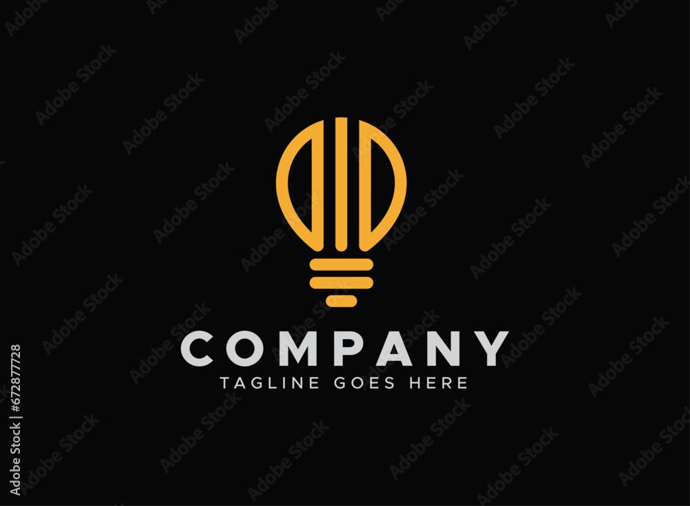Introducing our exclusive "Letter did light bulb logo design" – a ...