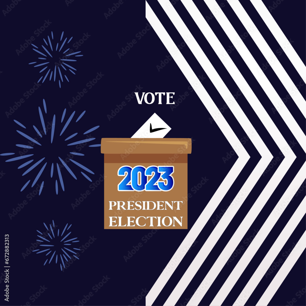 Presidential Election Day minimal isolated logo vector design image ...