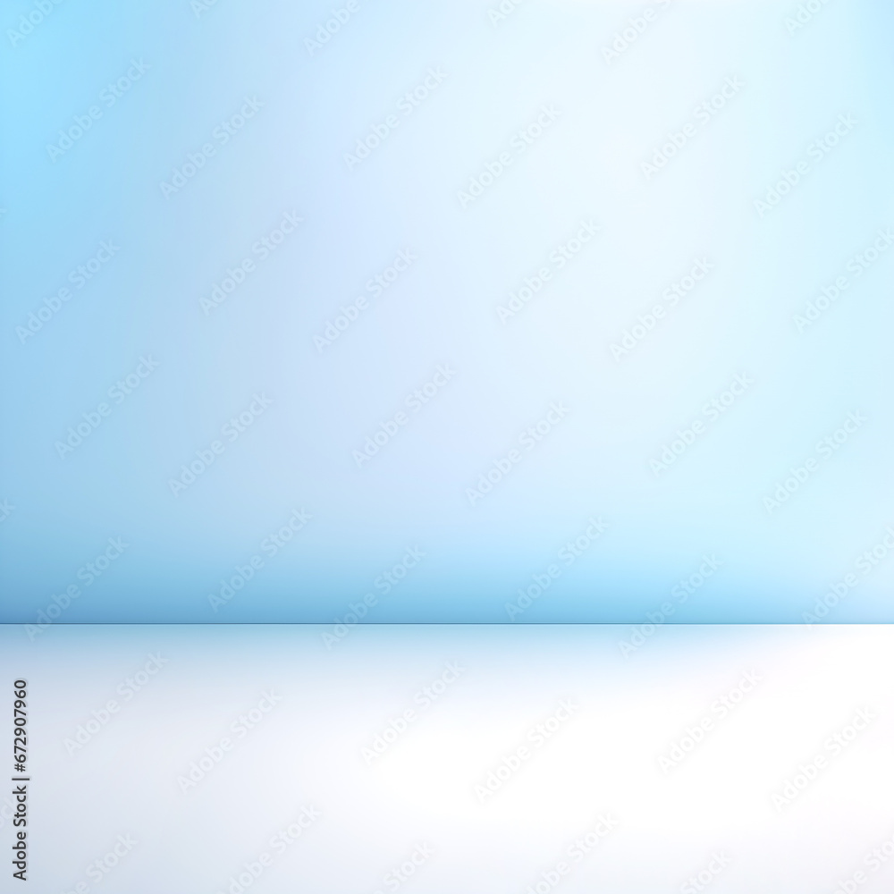 Clean light blue studio room background for product display Stock ...