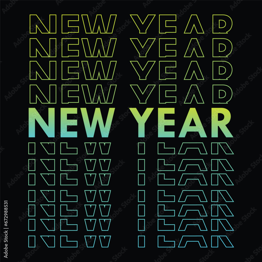 2024 text with modern colors suitable for banners, posters and social ...