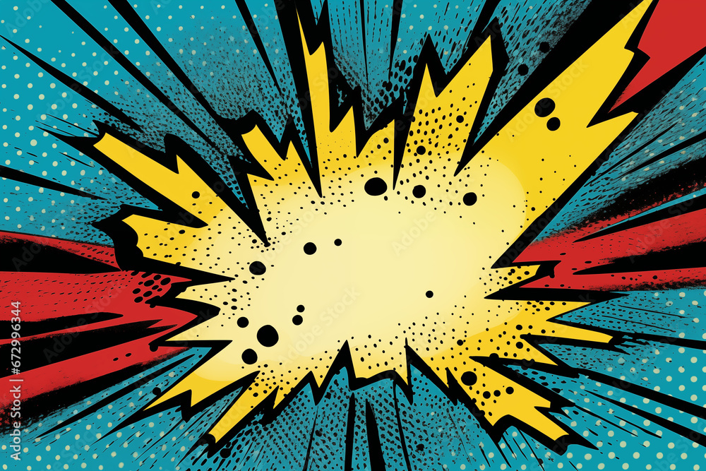 Classic Retro Comic Book Explosion: Vintage Boom, Crash & Bang Cover ...