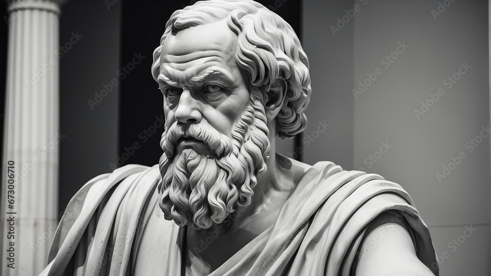 Socrates, Greek philosopher from Athens, founder of Western philosophy ...