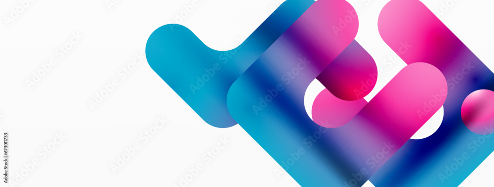 Gradient Geometry. Minimalist Fusion of Lines and Circles, Crafting ...