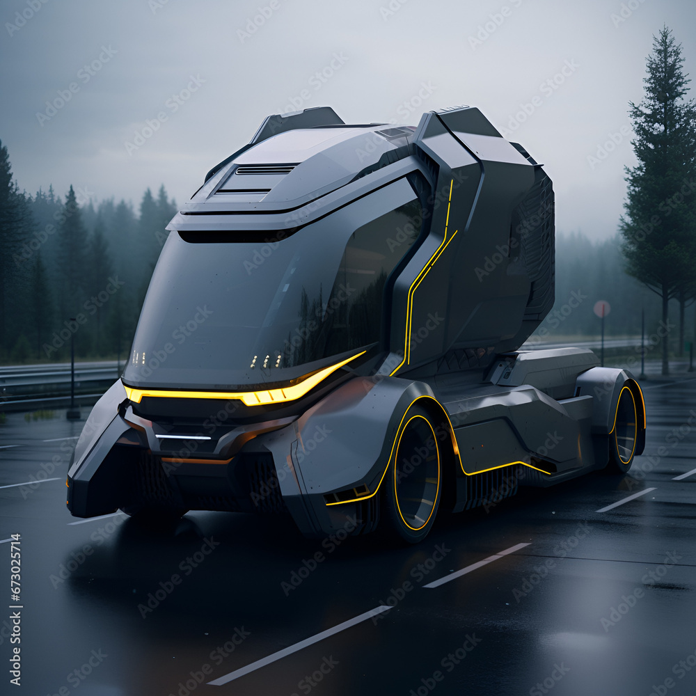 Futuristic Truck Concept Truck Cool Future Truck Artistic Design Truck ...
