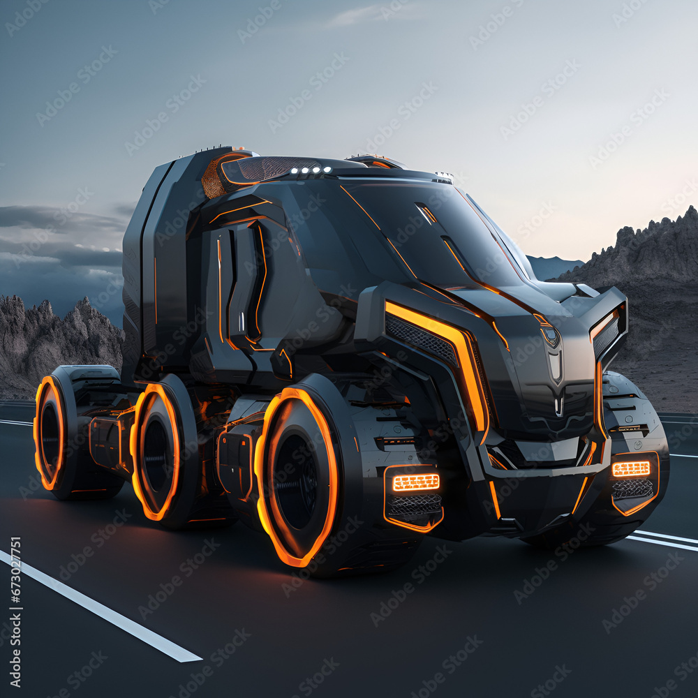 Futuristic Truck Concept Truck Cool Future Truck Design Semi Truck ...