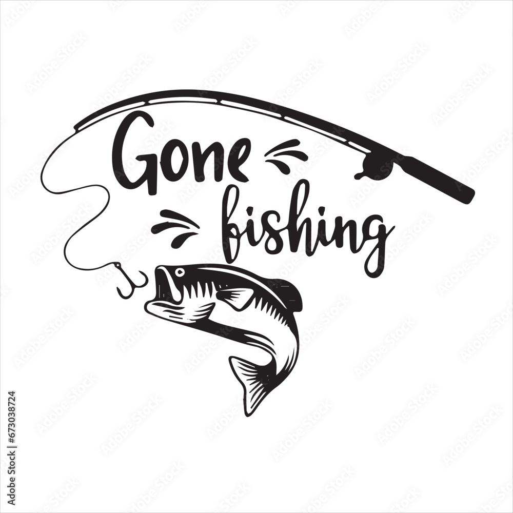 gone fishing logo inspirational positive quotes, motivational ...