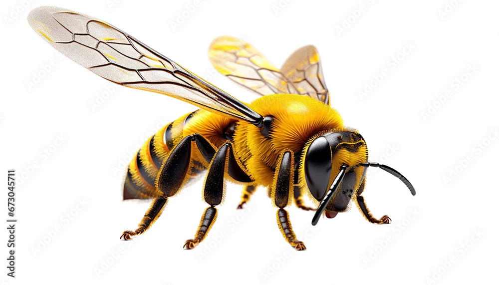 3d Bee PNG/Transparent Stock Illustration | Adobe Stock