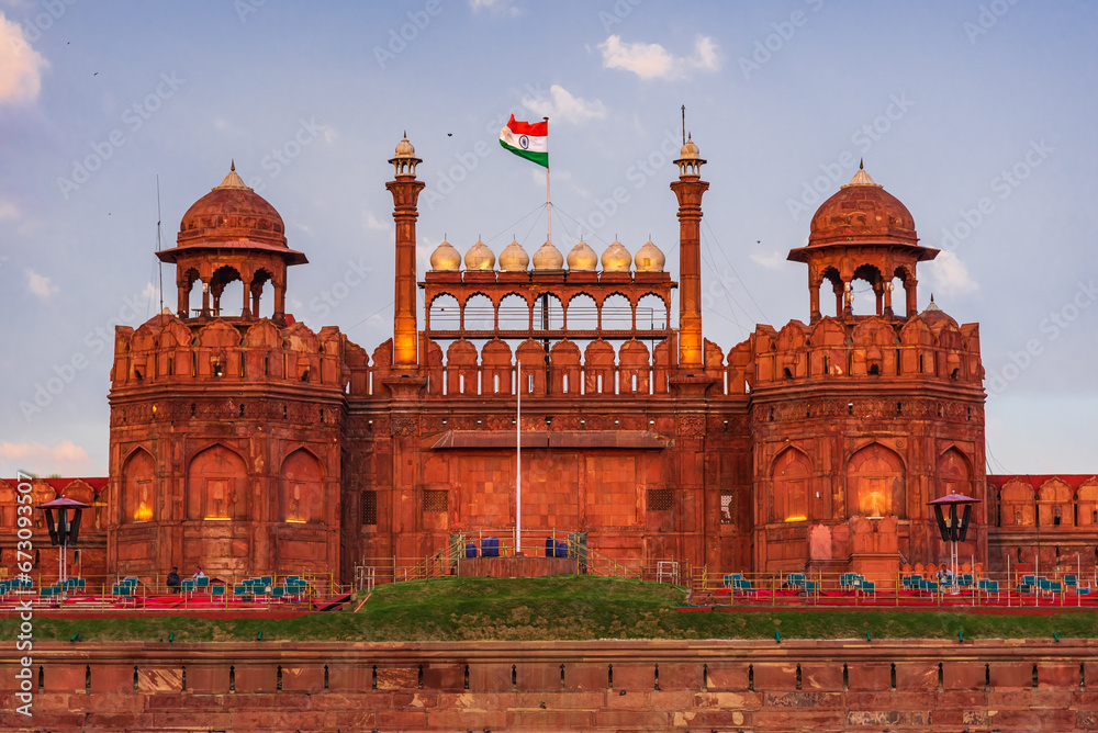 Red Fort is a historic fort UNESCO world Heritage Site at Delhi. On ...