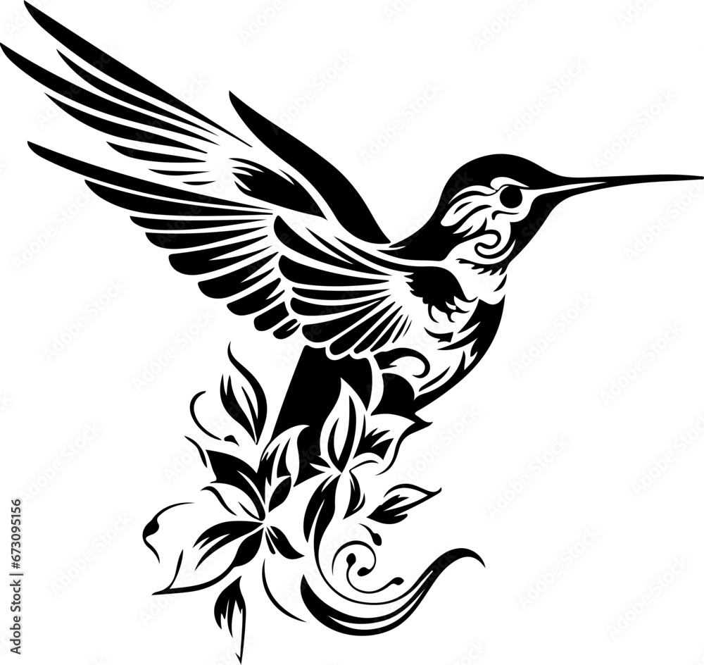 Hummingbird SVG, Bird SVG, Hummingbird Silhouette SVG, Hummingbird ...