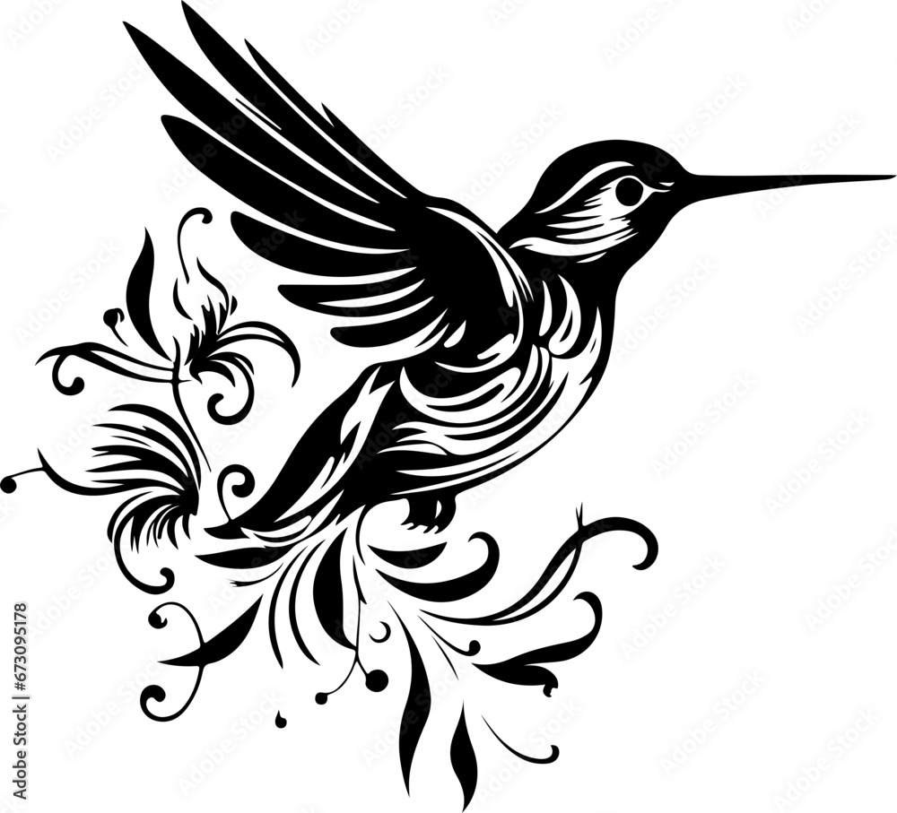 Hummingbird SVG, Bird SVG, Hummingbird Silhouette SVG, Hummingbird ...