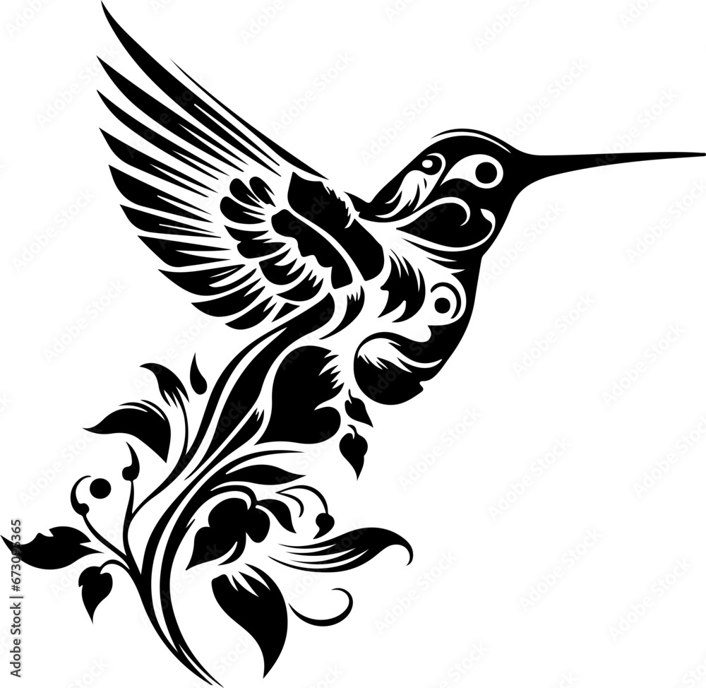 Vetor de Hummingbird SVG, Bird SVG, Hummingbird Silhouette SVG ...