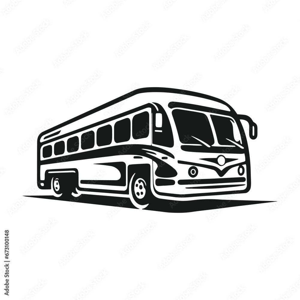 Vetor de Logo of bus icon school bus vector isolated transport bus ... Vetor de Logo of bus icon school bus vector isolated transport bus ...