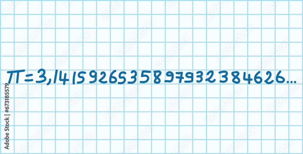 Approximate number of pi. Value of pi in mathematics. Happy ...