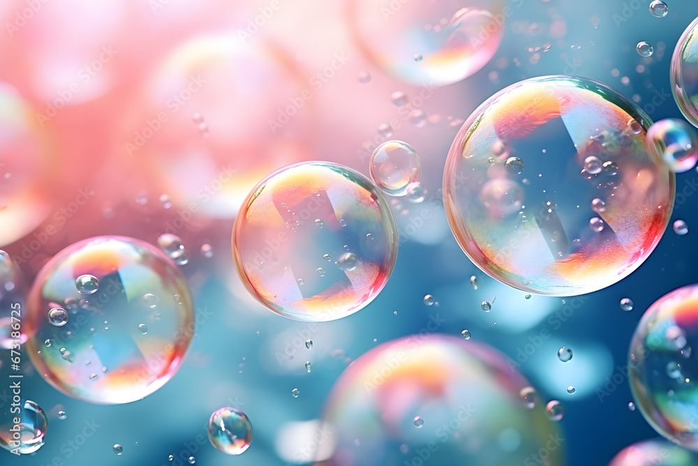 soap bubbles background, Bubbles in the air, floating bubbles, Bubble ...