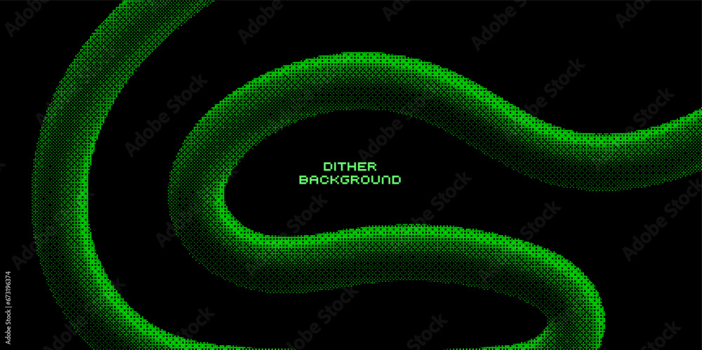 Pixel dither bitmap texture. Abstract pixel smooth gradient transition, 8 bit video game screen ...