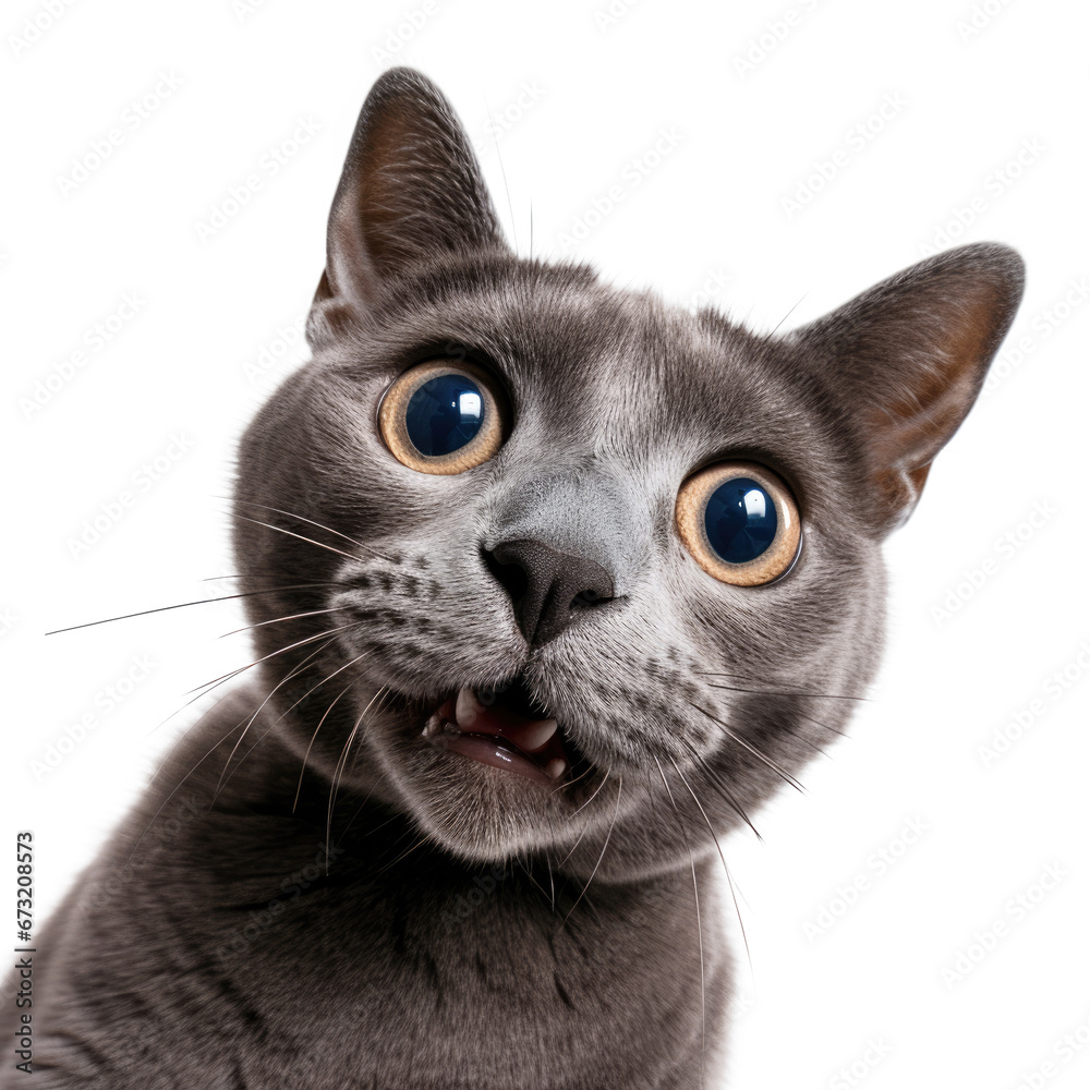 Funny portrait of russian cat isolated on a transparent background png ...
