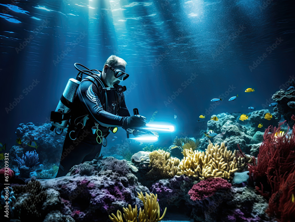 Immersed lens reveals vivid underwater panorama: Photographer captures ...