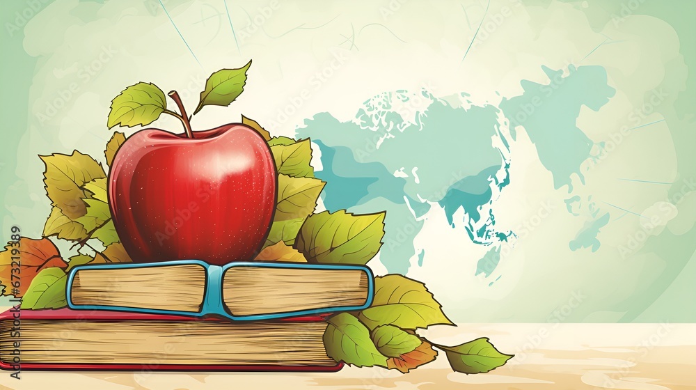 A Back to School Theme Background for Educational Presentations and ...