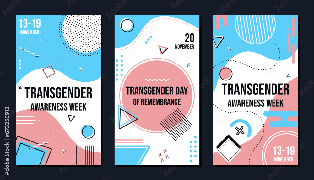 Transgender Awareness Week and Transgender Day of Remembrance. Banner ...