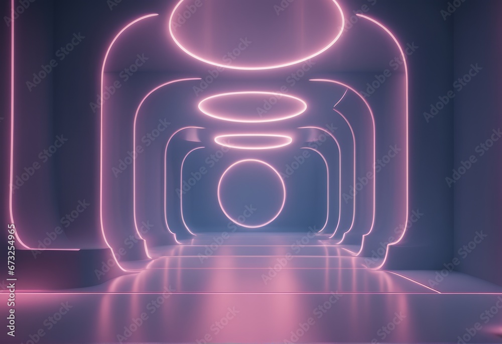 sci fi futuristic fi neon lights in neon purple colors sci fi ...