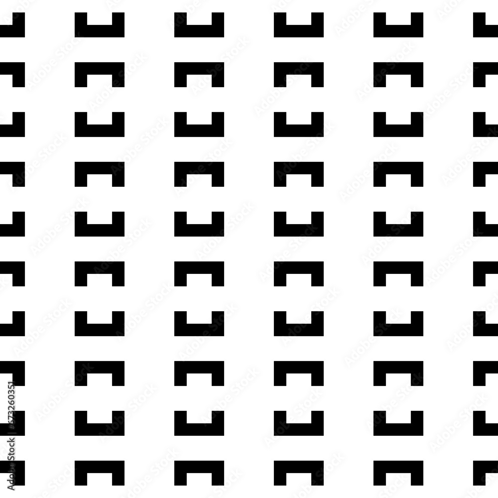 Seamless surface pattern design with figures. Square brackets ...