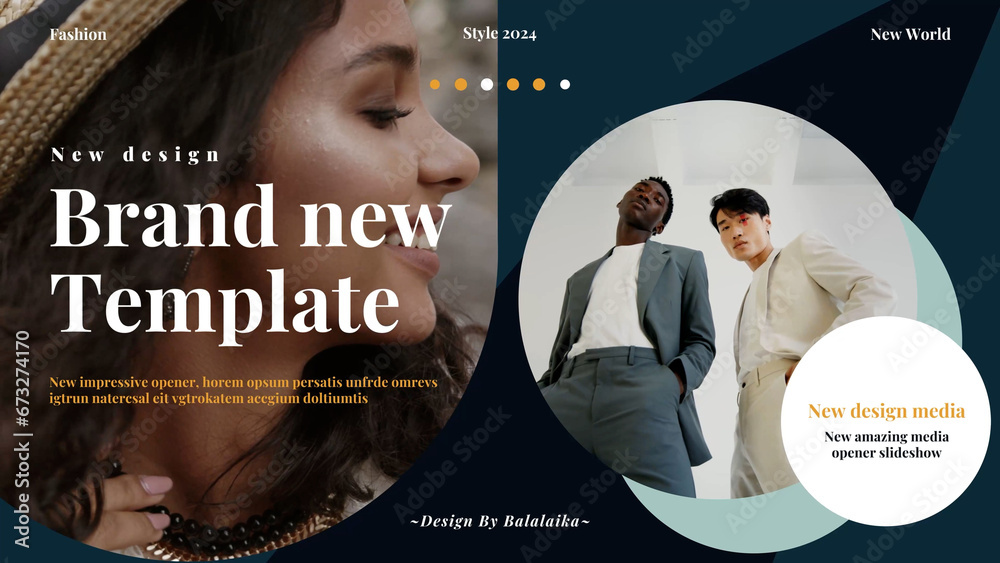 Multiframe Fashion Opener Slideshow Template contains 18 media ...