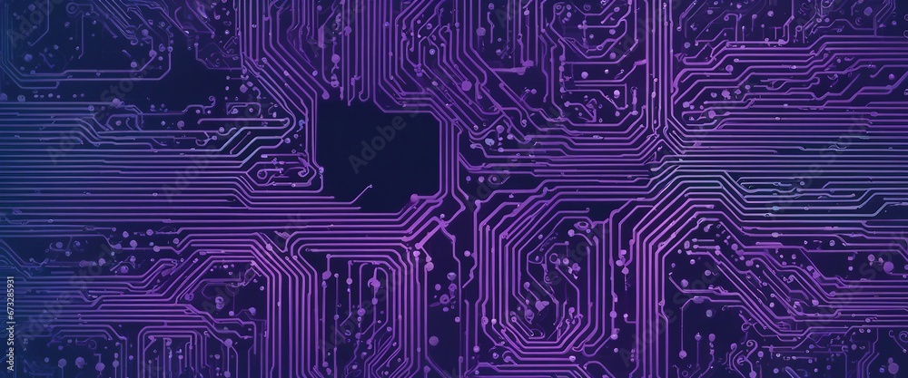 High resolution abstract blue and purple technology circuit board background Stock Photo | Adobe ...