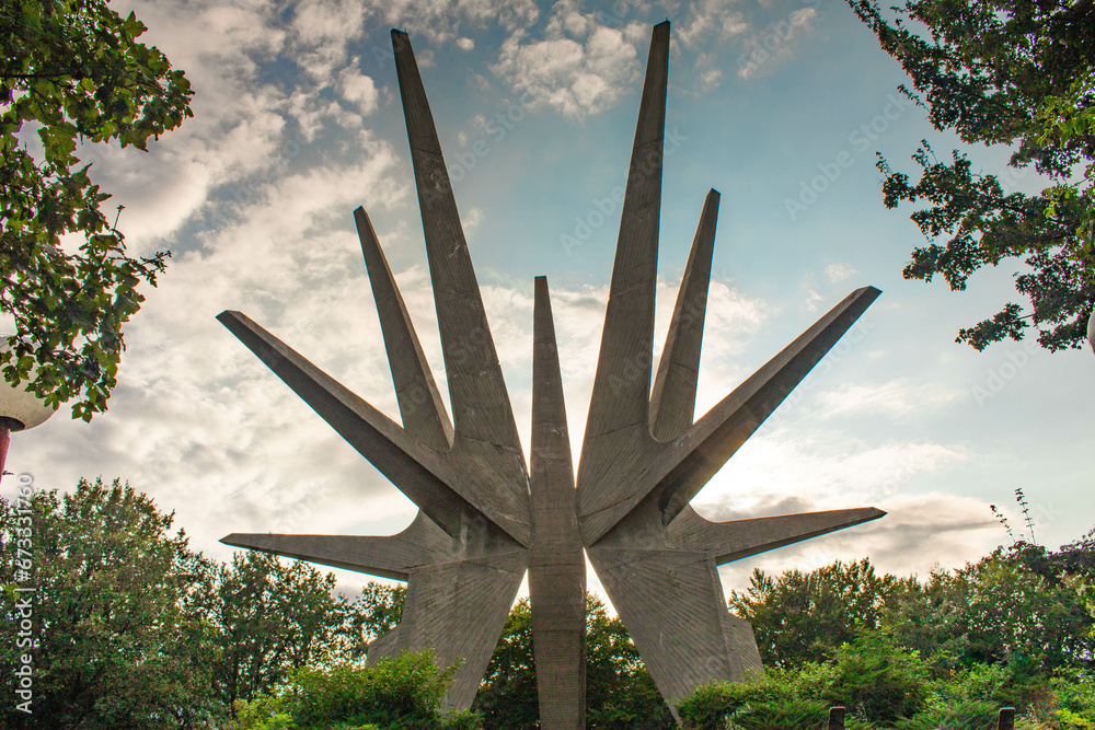 Kosmaj mountain park, Serbia - August 31 2023: Monument to the Fallen ...