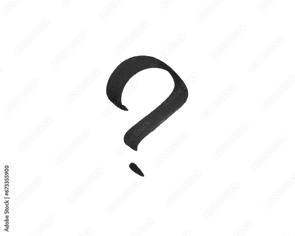 black marker pen scribble question mark on png transparent background ...