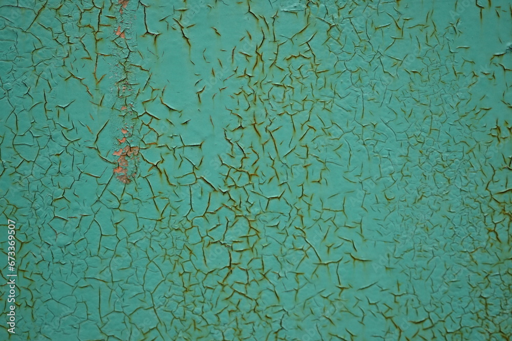 texture of white paint for road marking on asphalt, Turquoise rusty old ...