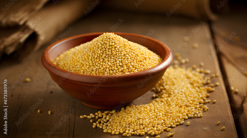 Millet, food picture, cooking ingredients, desktop background, concept ...