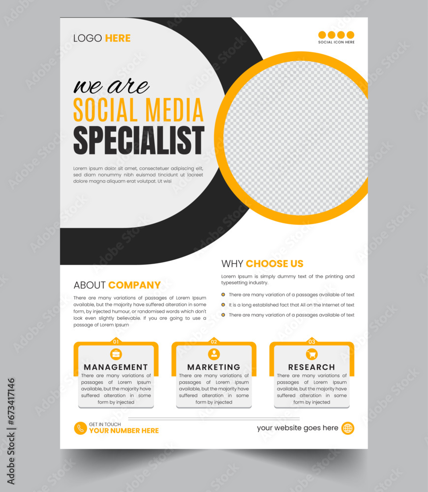 modern advertisement Flyer collection, set of flyer template, brochure ...