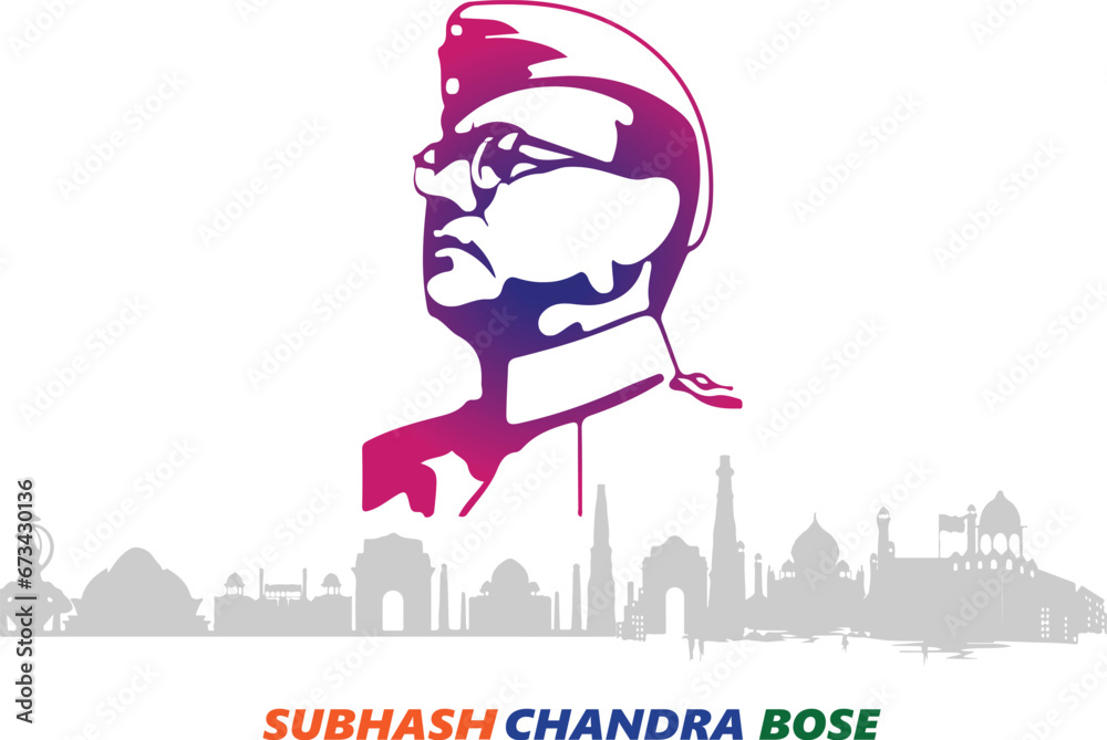 Vector illustration of Netaji Subhas Chandra Bose Jayanti, 23 january ...