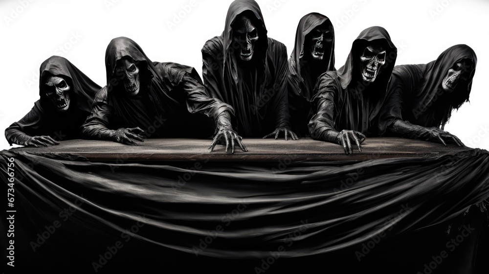 Creepy ritual. Scary horror concept. An occult ceremony. Stock ...