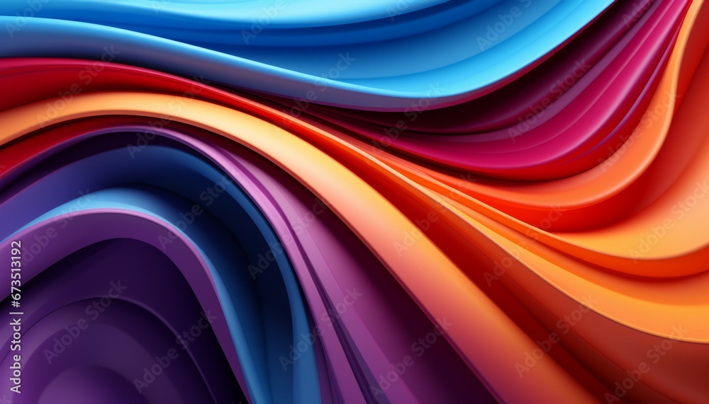 Multi random layers color texture. 3D paper cut layers in gradient ...