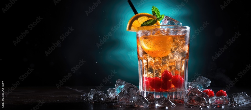 Chilled mixed drink served in a drinking vessel Stock Photo | Adobe Stock