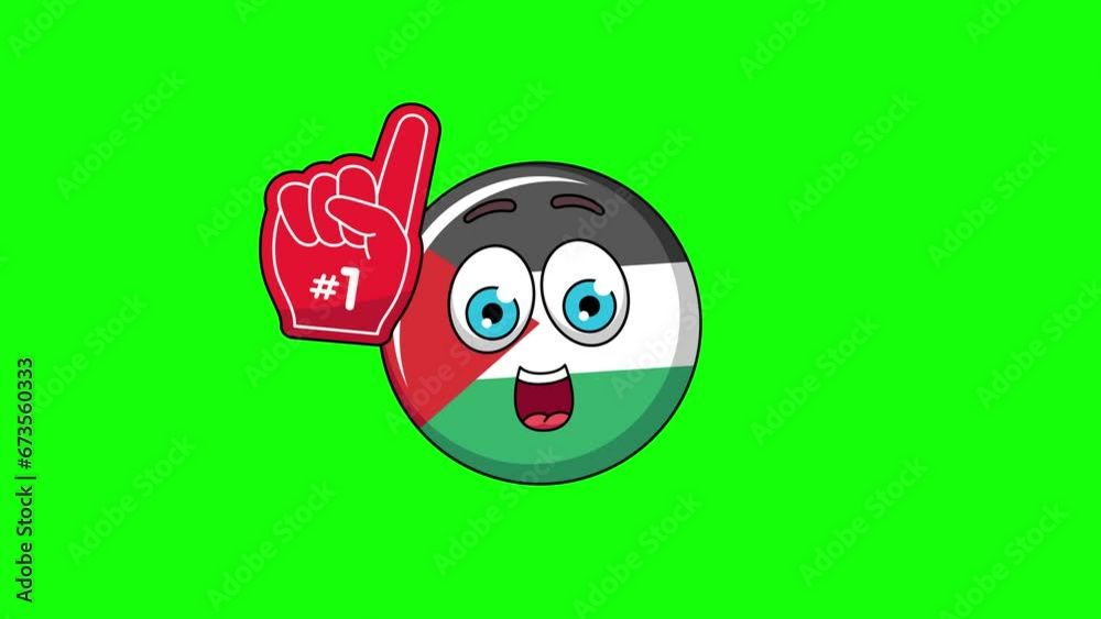 flag of palestine emoji cartoon smiling face with sunglasses, emoticon ...