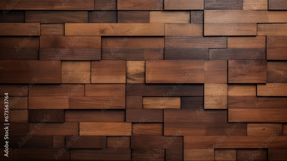 Brown wooden boards forming a beautiful background with integrated ...