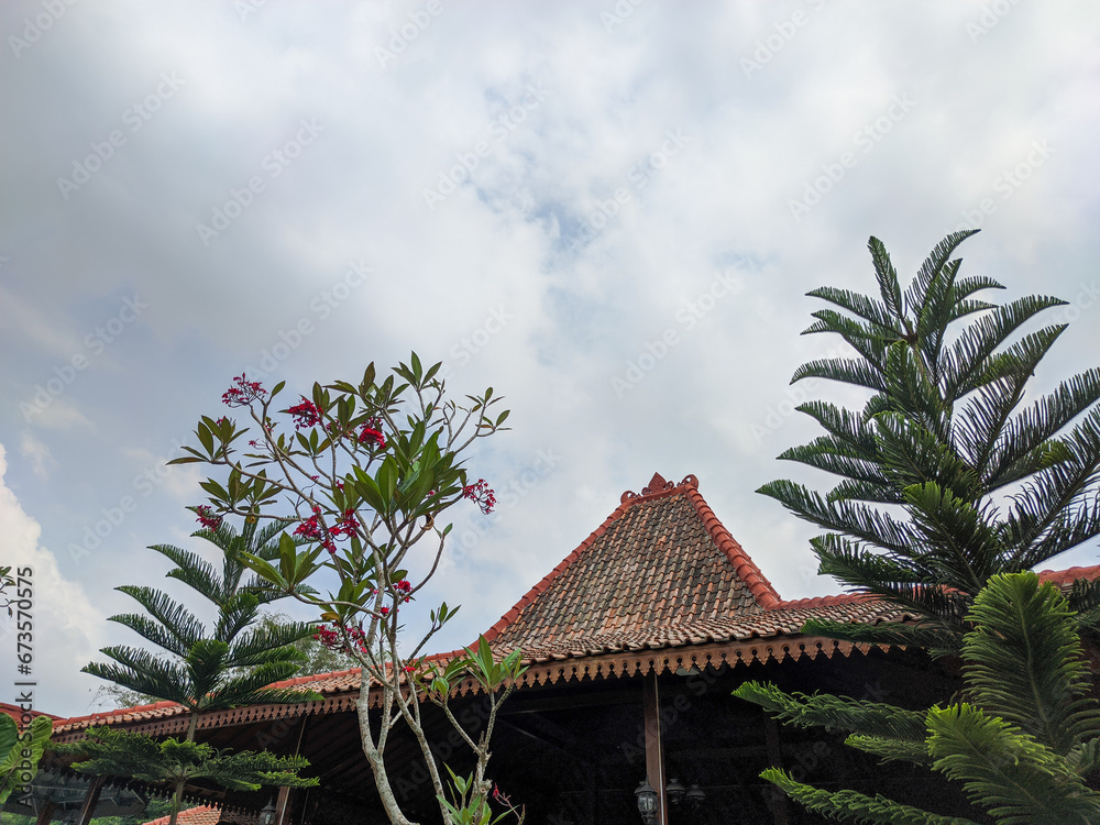 A joglo roof is a traditional roof of the Javanese people in Indonesia ...