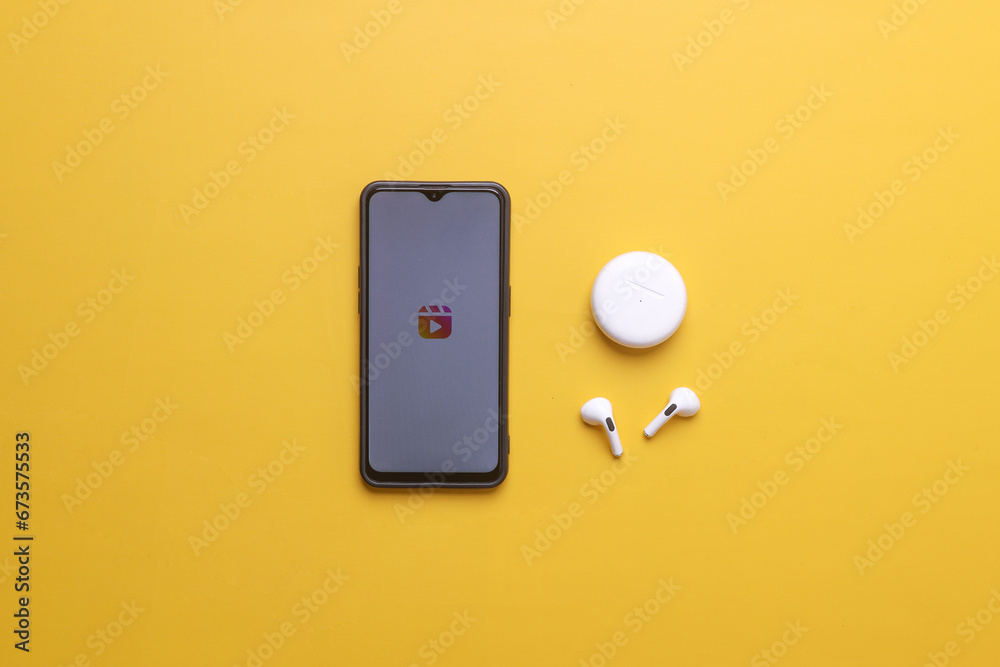 Bandung, Indonesia - 25 October 2023: YouTube mobile logo app on ...