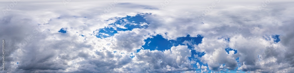 Overcast sky panorama on rainy day with Nimbostratus clouds in seamless ...