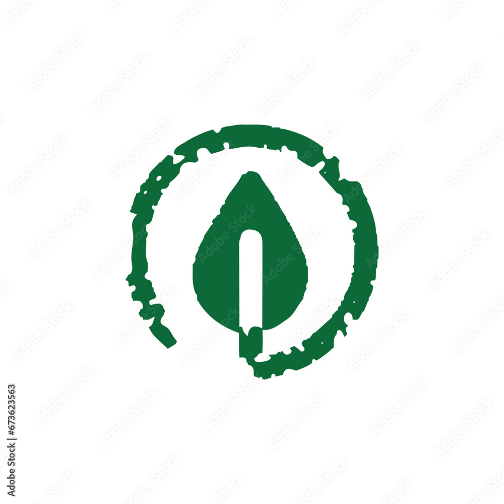 Green energy icon. Simple style green energy poster background symbol ...
