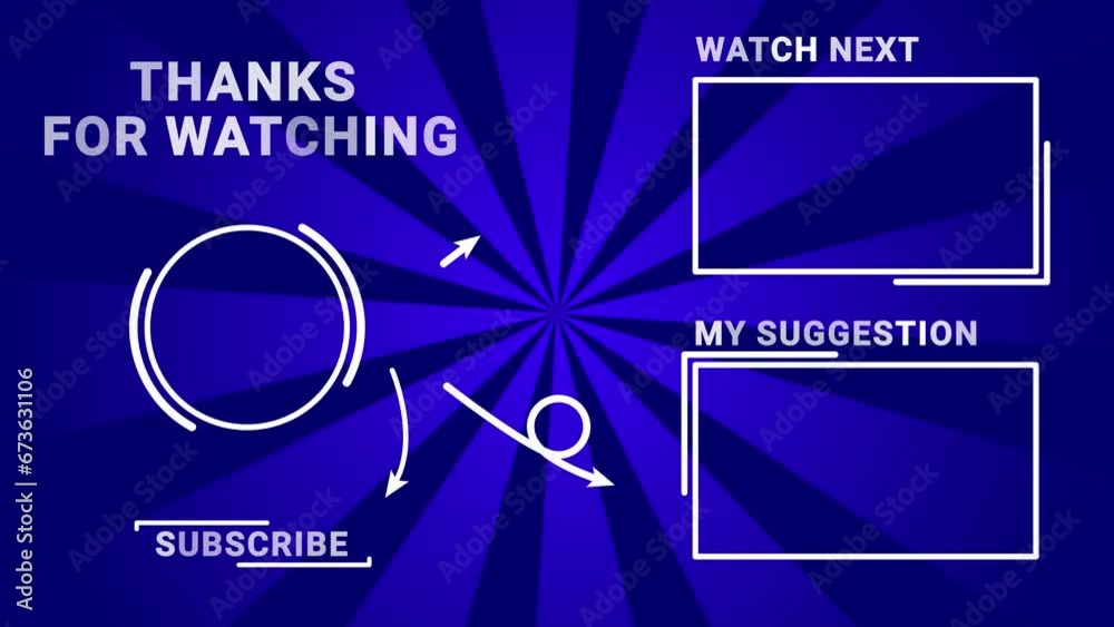 outro end screen video next video my suggestion green screen animation ...