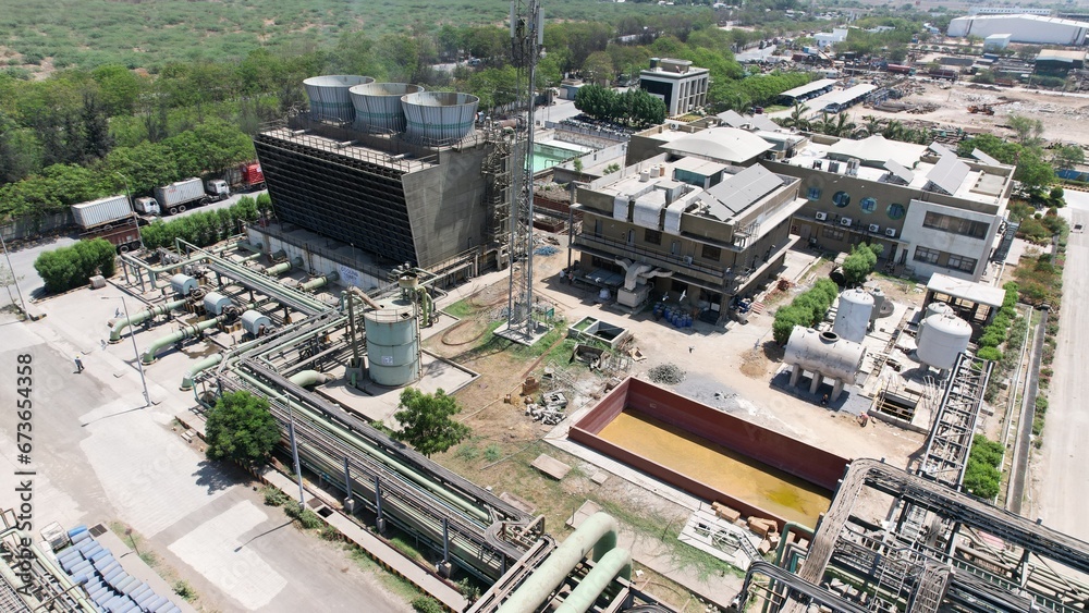 Chemical energy industry site power manufacturing factory pipe gas line ...